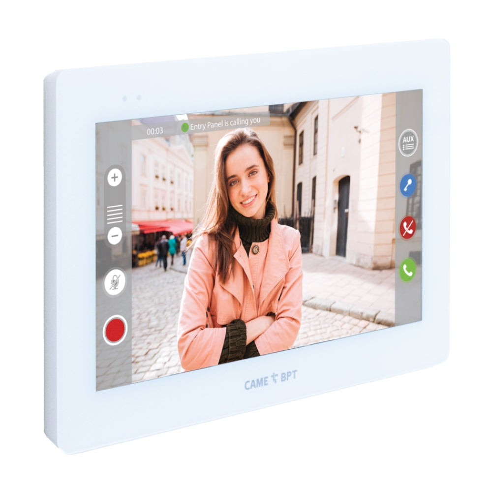 Monitor de Videoporteiro Came/BPT XTS 7" Wi-Fi Branco – Saniluz